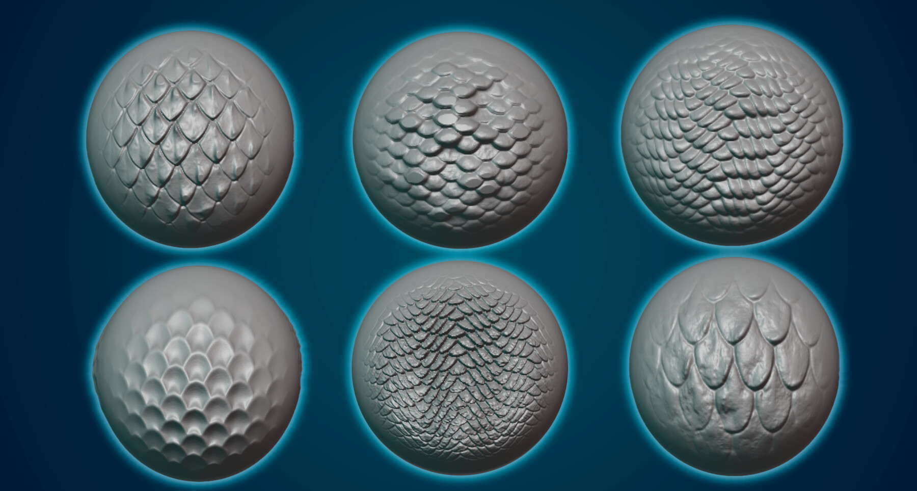 ArtStation - Brush Scales, Reptile skin | Brushes