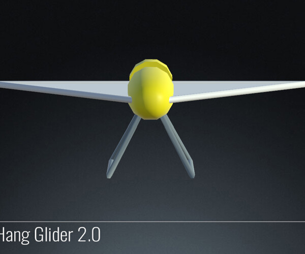 ArtStation - 3D Hang Glider 2.0 - Air Vehicles | Game Assets
