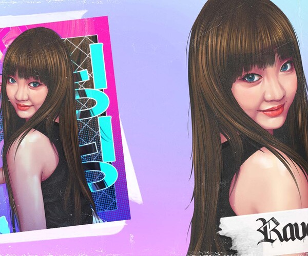 ArtStation - AESPA Ning Ning Vector Art 1 | Artworks