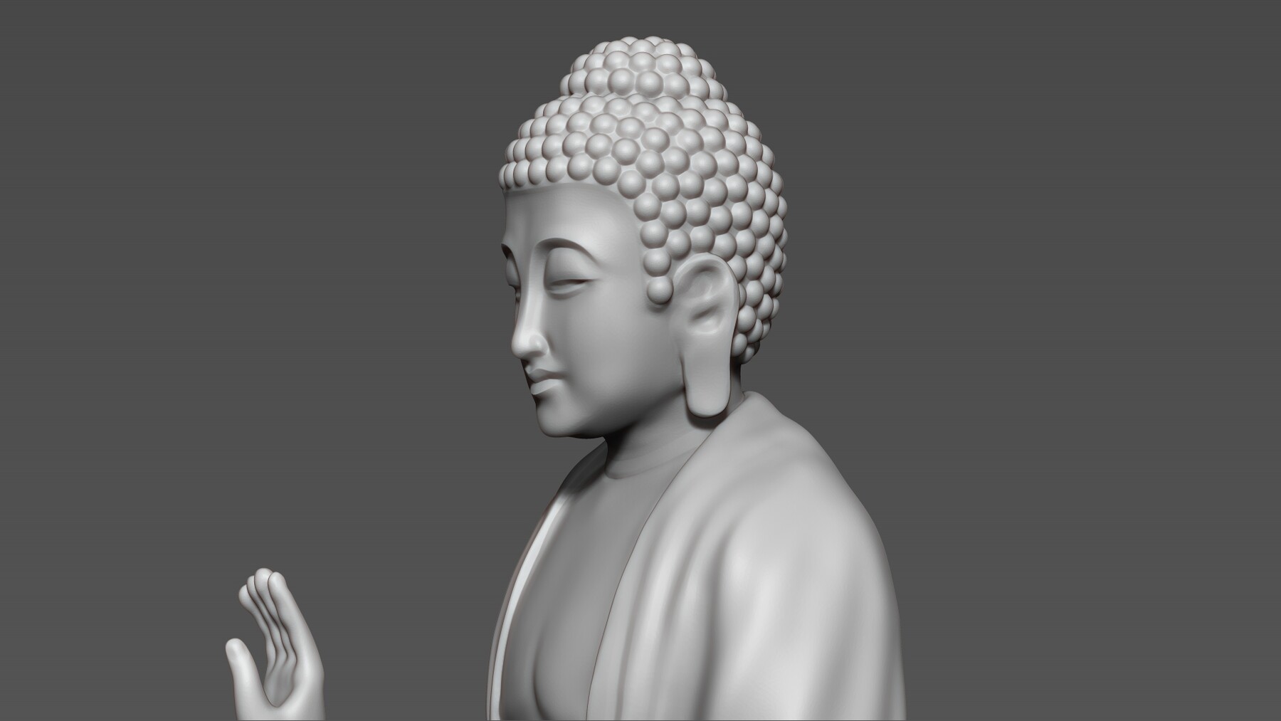 ArtStation - Buddha Standing 3D print model | Resources