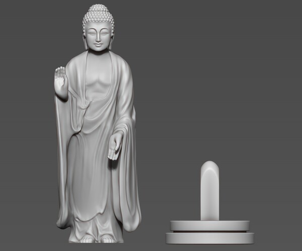ArtStation - Buddha Standing 3D print model | Resources