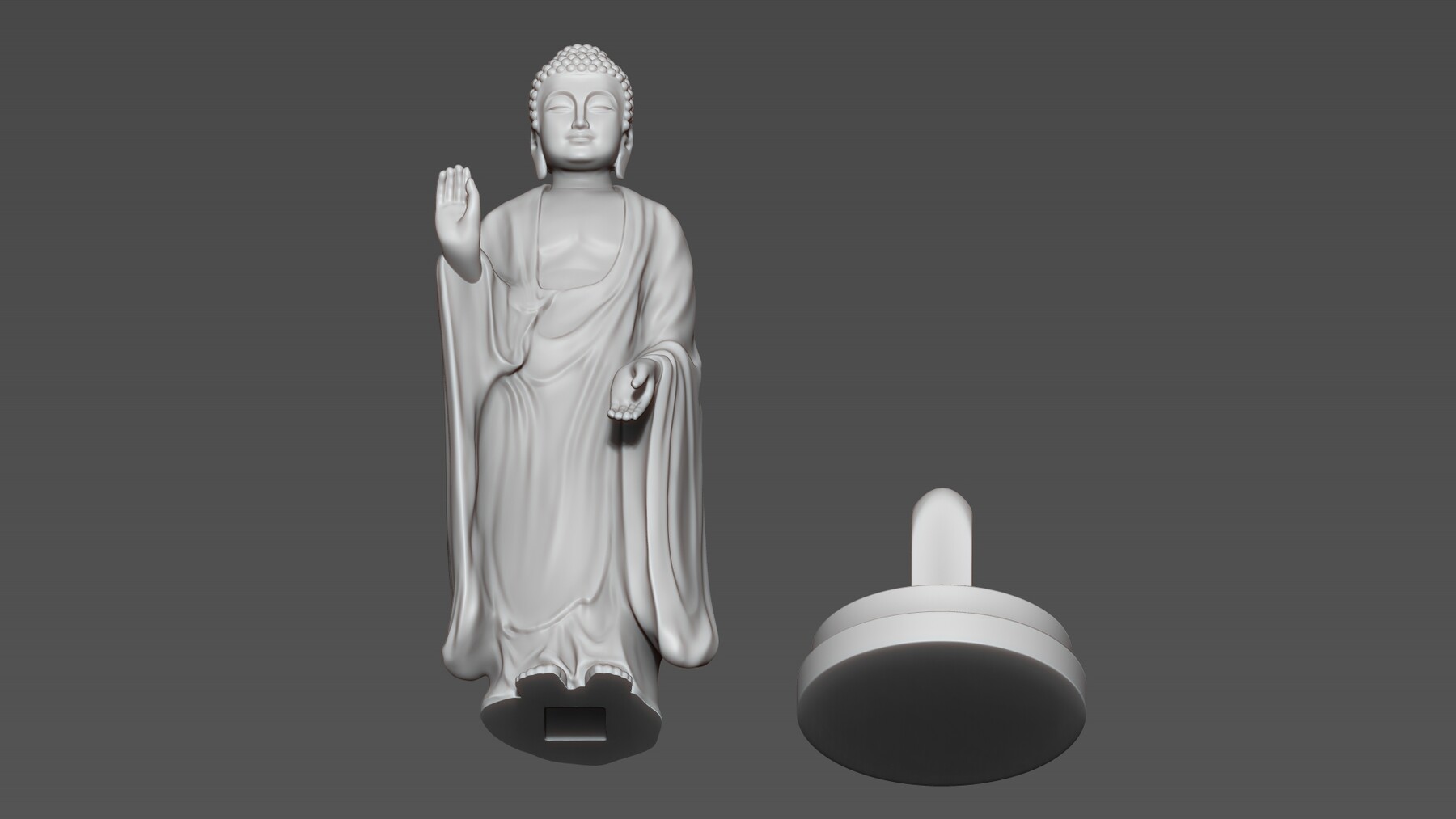 ArtStation - Buddha Standing 3D print model | Resources