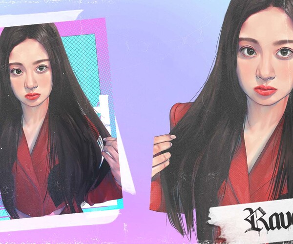 ArtStation - NMIXX Sullyoon Vector Art | Artworks