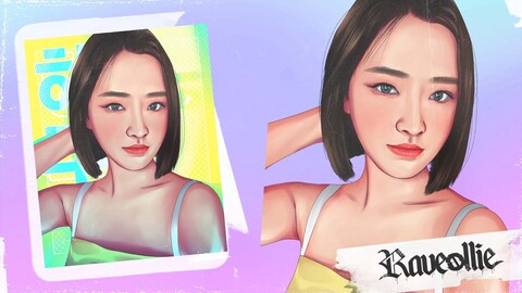 ArtStation - LOONA Hyeju Vector Poster Art (PNG Clipart Included ...