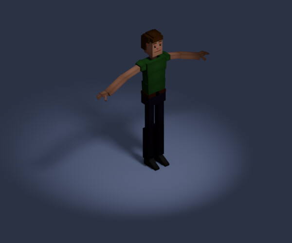 ArtStation - Low Poly Men 3D | Resources