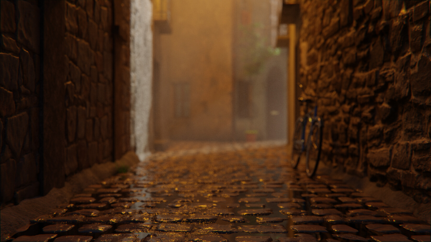 ArtStation - European Alley 3d Scene | Resources