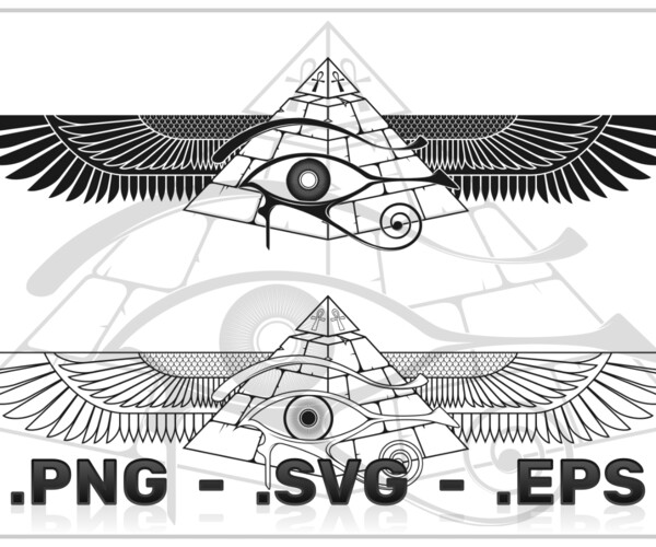ArtStation - Egypt winged pyramid vector design | Artworks