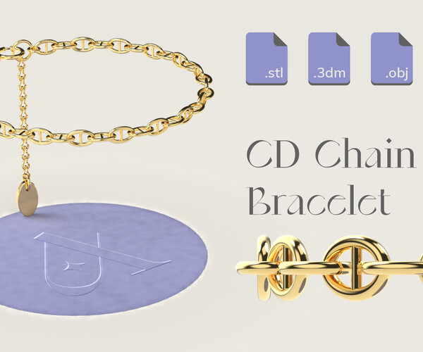 ArtStation - CD Chain - Bracelet | Resources