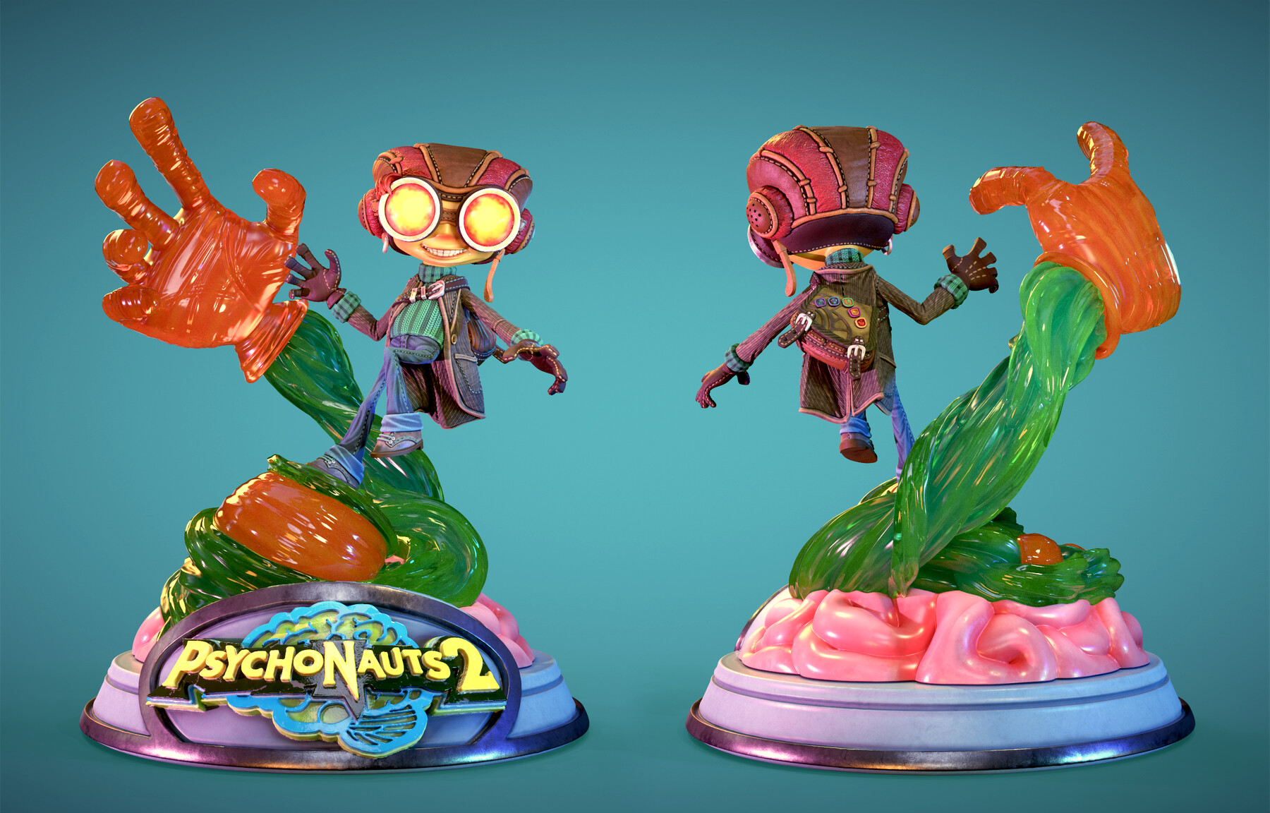 Sam Bolotnikov - Razputin Aquato - Psychonauts 2 fan art 3d print figurine