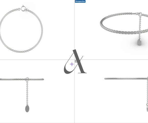 ArtStation - Square Chain - Bracelet | Resources