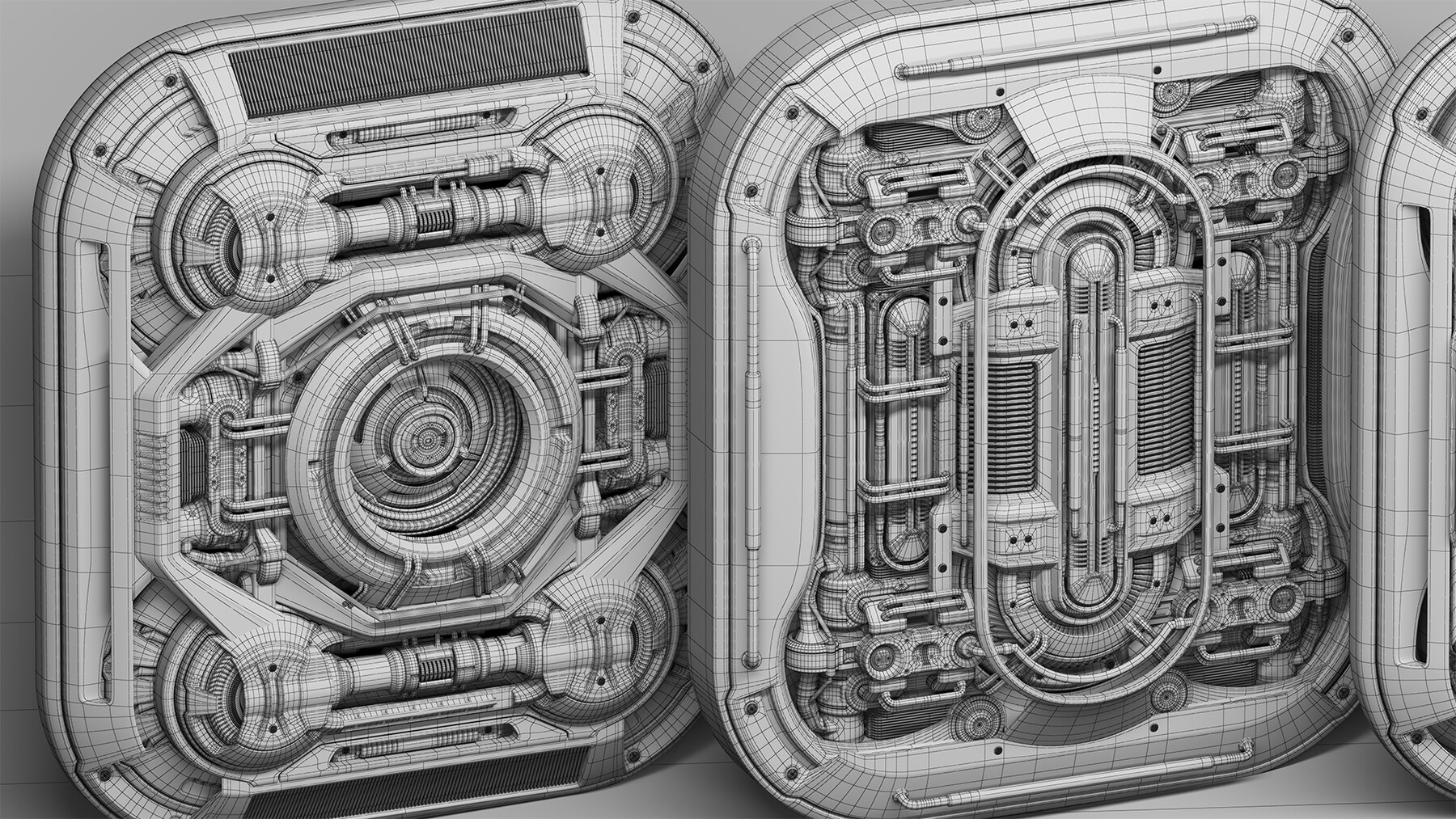 ArtStation - Sci-Fi Kitbash Mega Elements - Spaceship Panels (Max,OBJ,FBX) | Resources