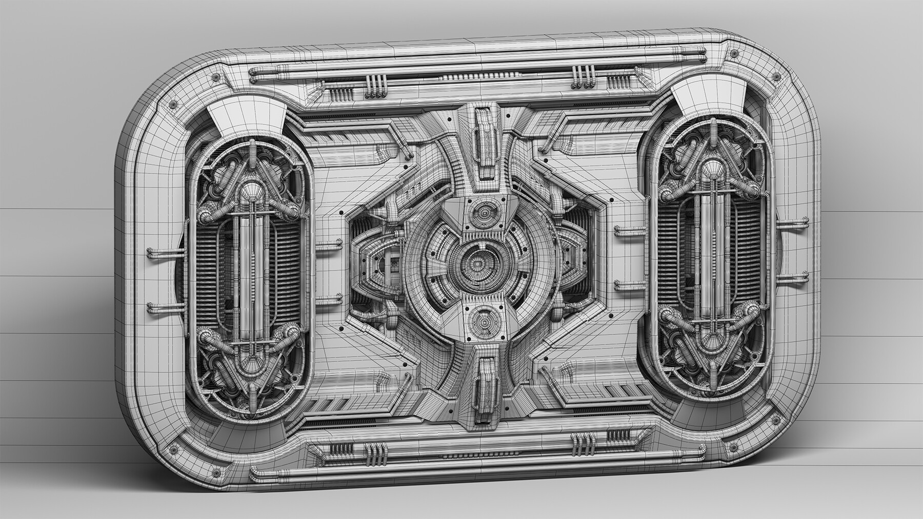 ArtStation - Sci-Fi Kitbash - Futuristic Panel 3 (Max,OBj,FBX) | Resources