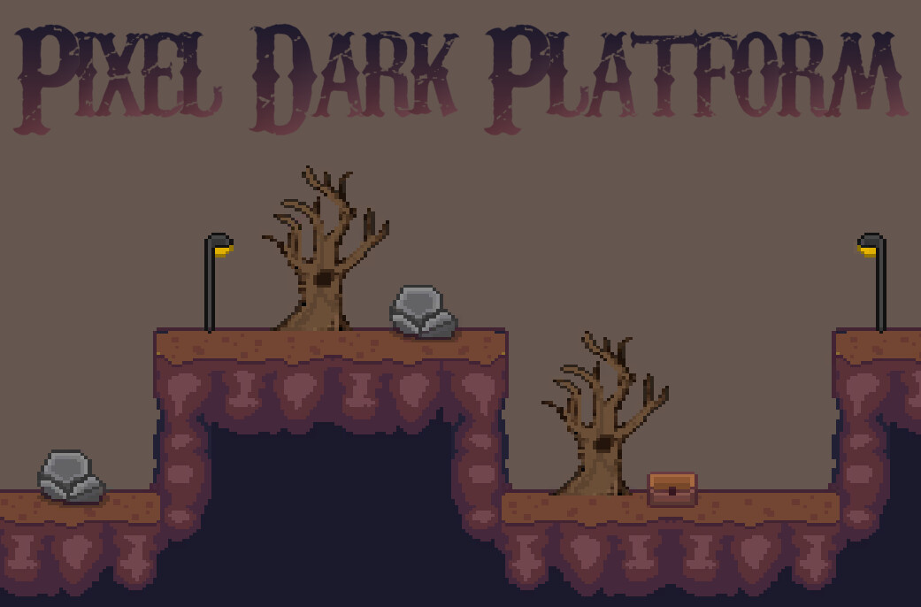 ArtStation - Dark Platform Tiles | Game Assets