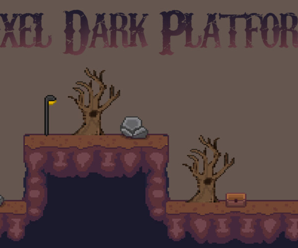 ArtStation - Dark Platform Tiles | Game Assets