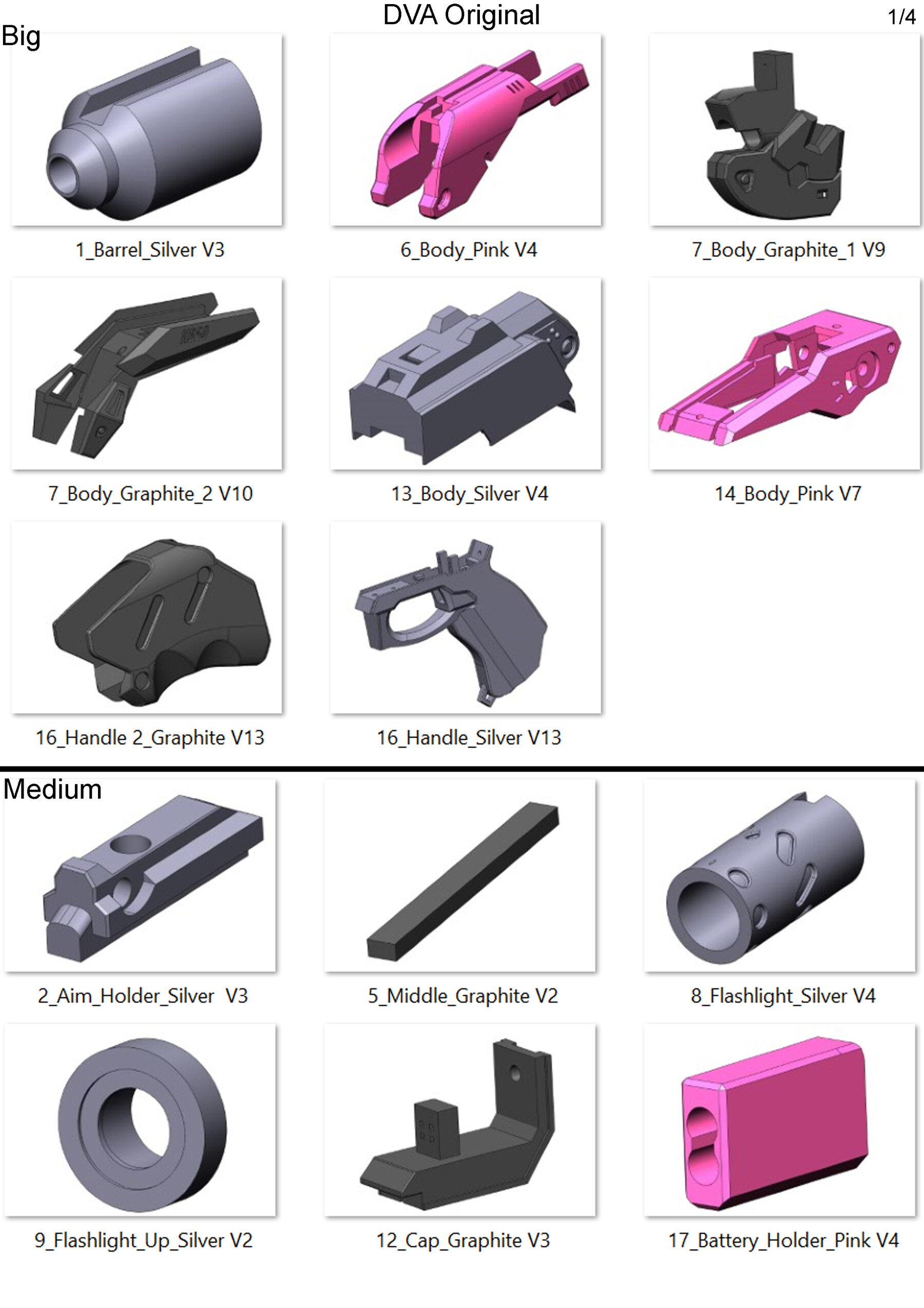 ArtStation - DVA GUN ORIGINAL SKIN - OVERWATCH - PRINTABLE 3D MODEL - STL FILES | Resources