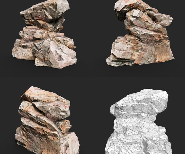 ArtStation - Sharp Rock Formation 221104 - Ultra HD 16K Texture | Game ...