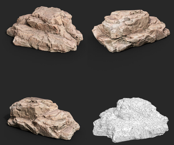 ArtStation - Sharp Rock Formation 221104 - Ultra HD 16K Texture | Game ...