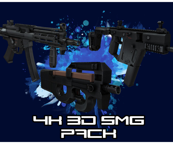 ArtStation - FPS Guns 4K - SMG Pack | Game Assets