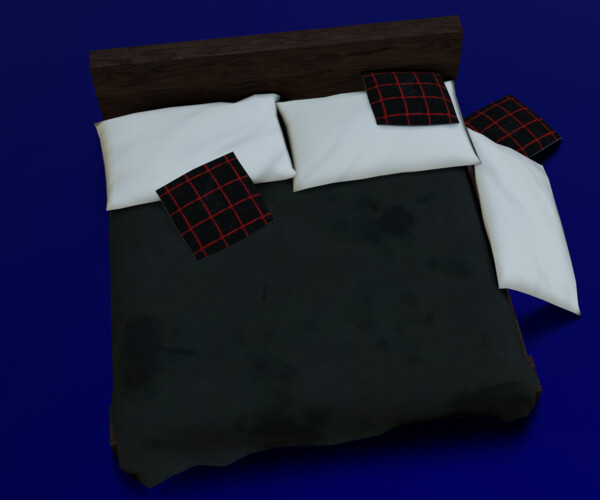 ArtStation - MESSY DIRTY BED LOW POLY GAME READY | Game Assets