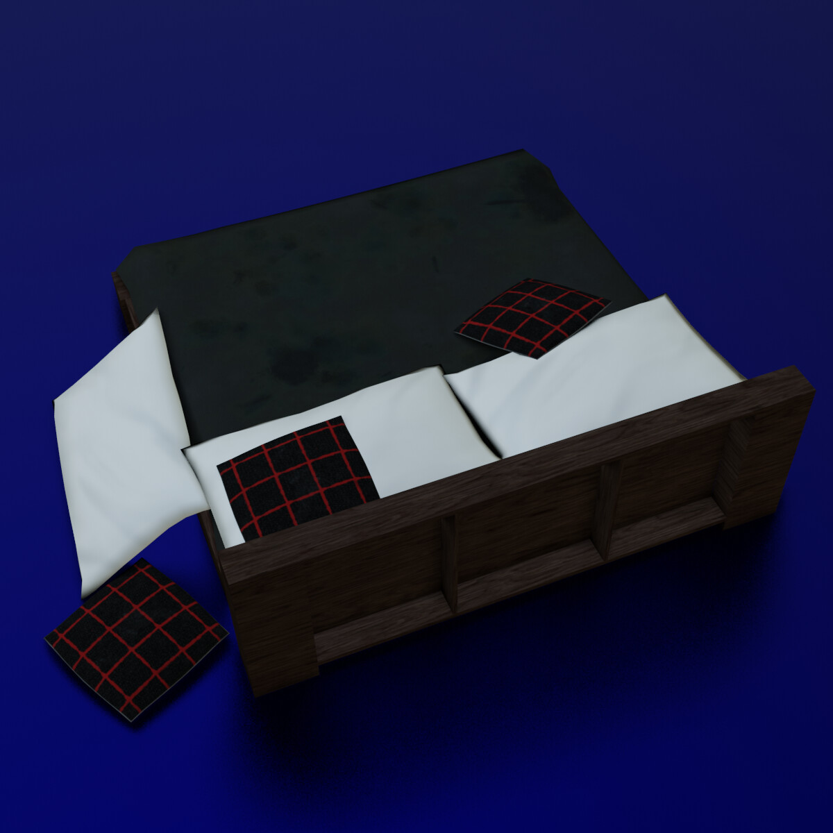 ArtStation - MESSY DIRTY BED LOW POLY GAME READY | Game Assets
