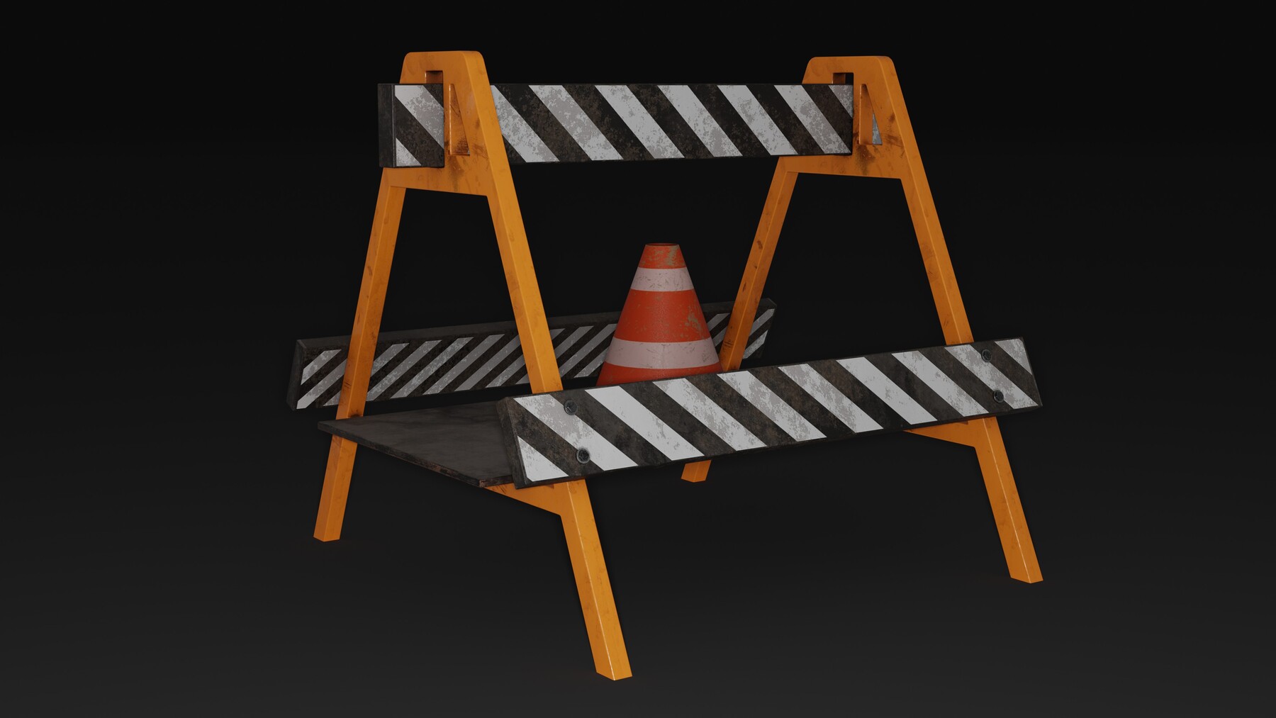 ArtStation - Safety Barrier | Game Assets