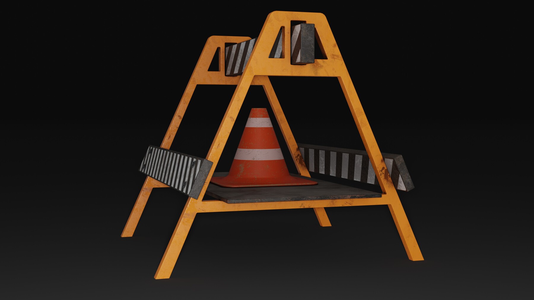 ArtStation - Safety Barrier | Game Assets