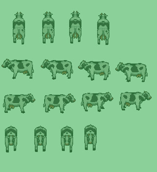 ArtStation - Pixel Cow Animations | Game Assets