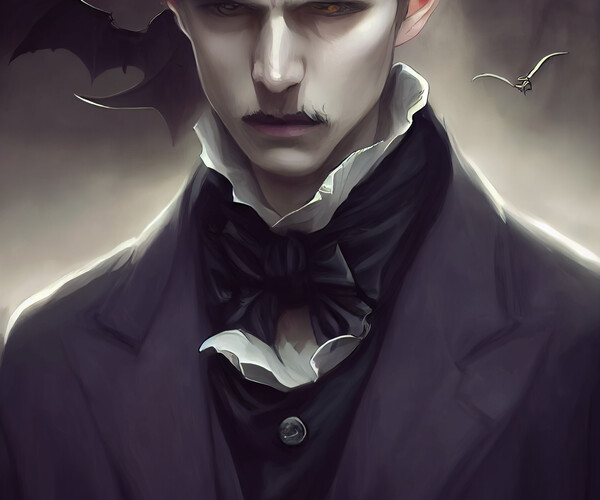 ArtStation - Male vampire elegant style 3 | Artworks