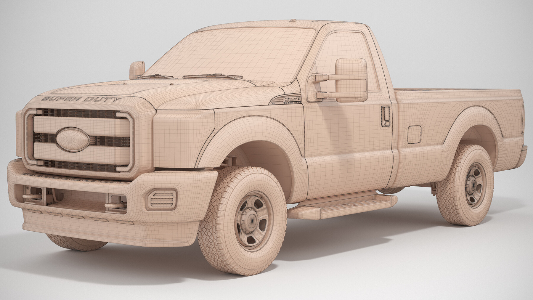 ArtStation - Ford Super Duty 2016 F250 Regular Cab | Resources
