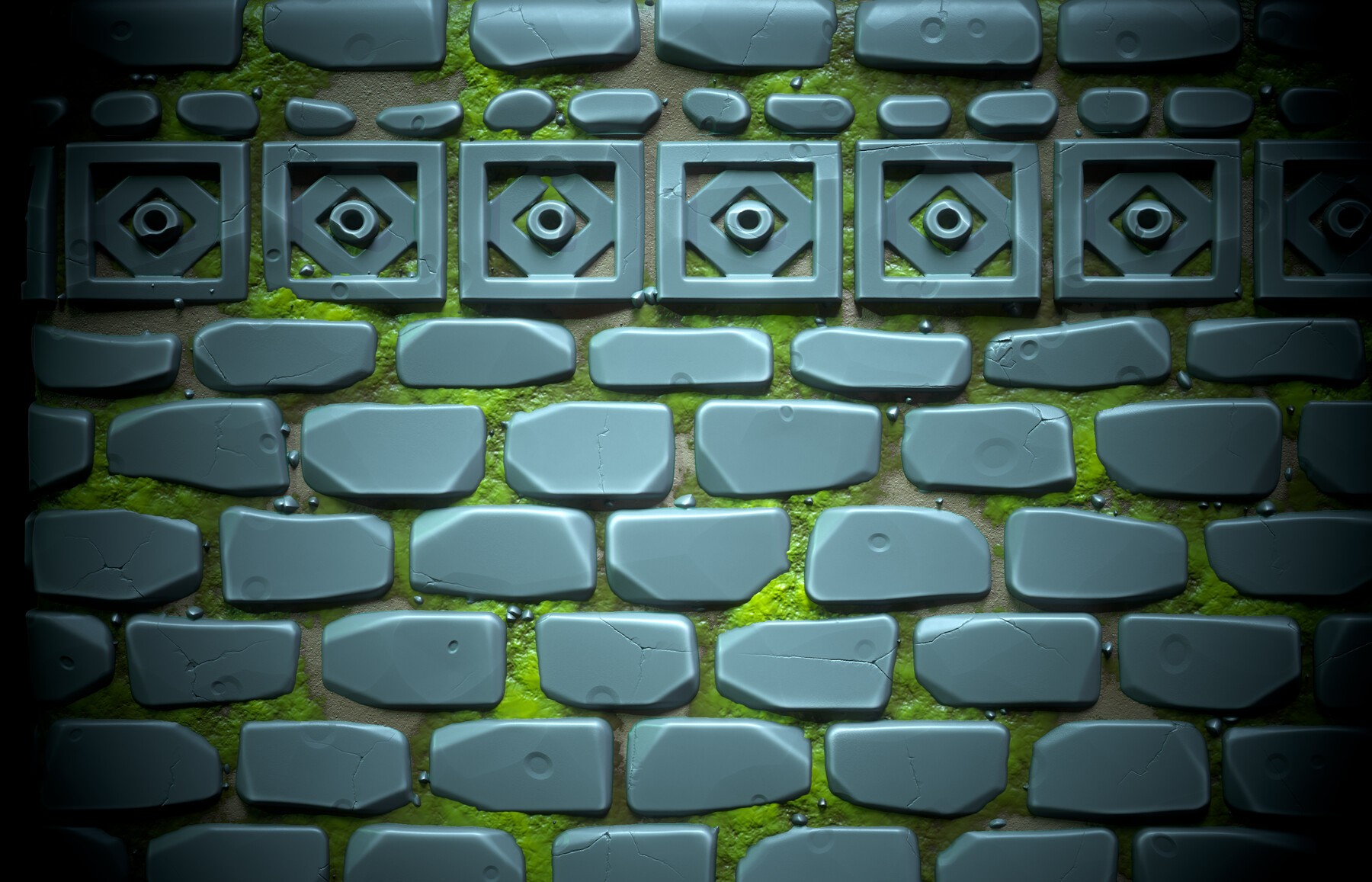 ArtStation - temple wall - VOL 01 - Stylized | Game Assets