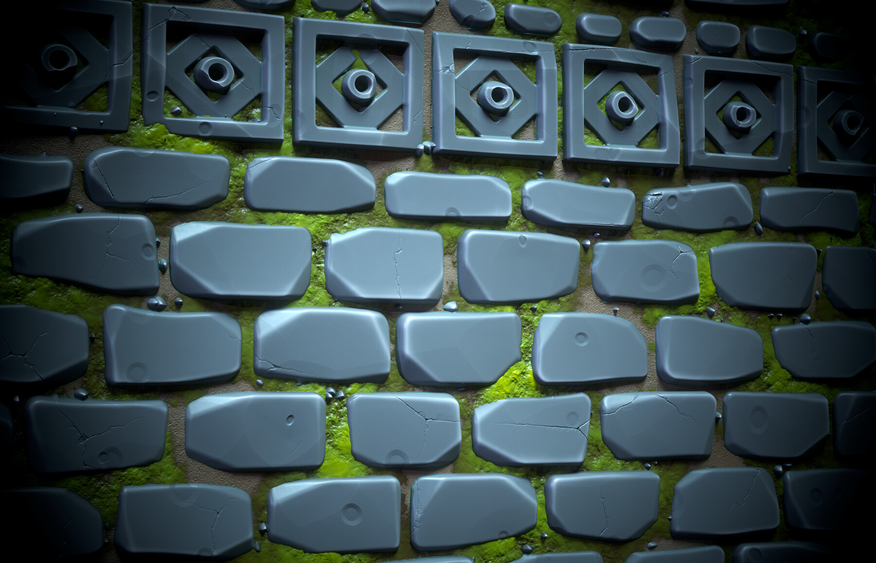 ArtStation - temple wall - VOL 01 - Stylized | Game Assets