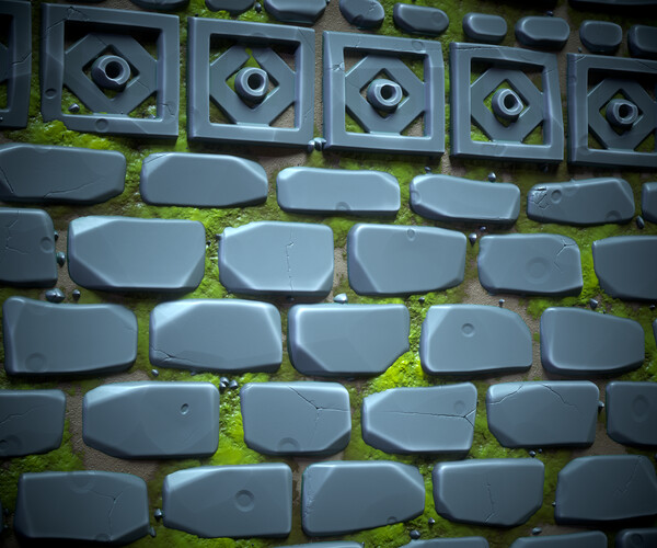 ArtStation - temple wall - VOL 01 - Stylized | Game Assets