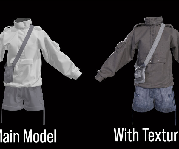 ArtStation - 3D girl outfit | Game Assets