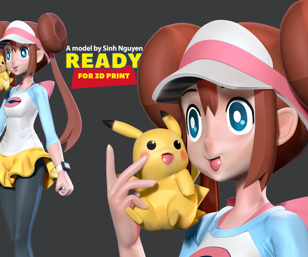 ArtStation - Rosa - Pokemon Masters Fanart | Resources