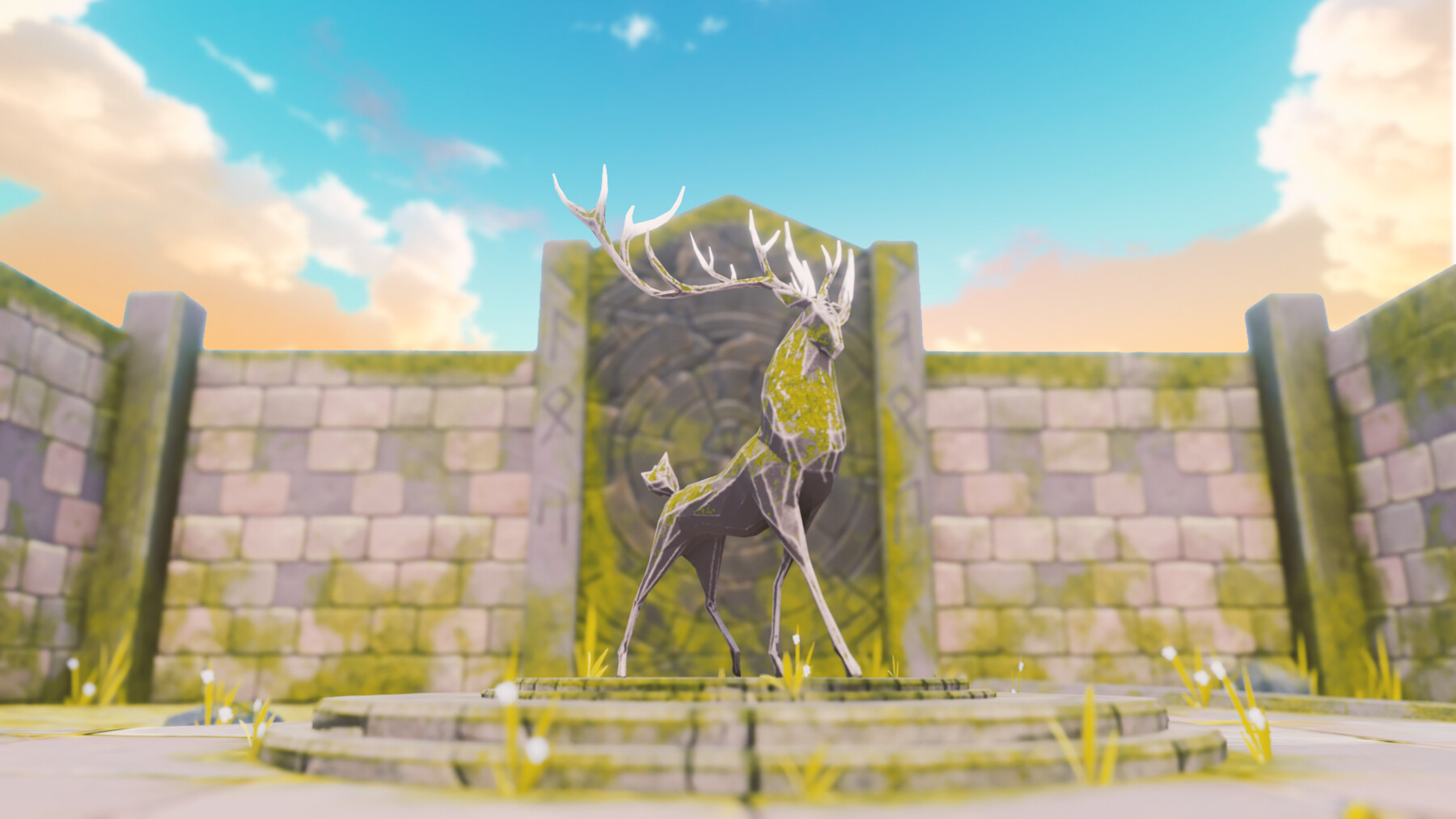 ArtStation - Antler of Majesty - Dungeon of horned deity | Game Assets