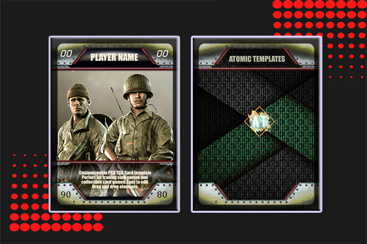 Atomic templates - Trading Card Template
