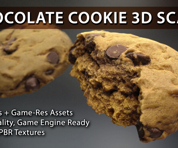ArtStation - UE4 - Chocolate Cookie 3D Scans - Cinematic + Game Props ...