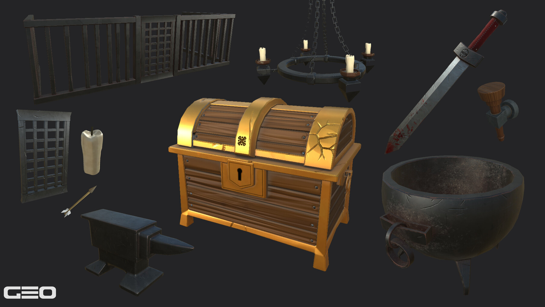 ArtStation - 3D Dungeon Game Pack | Game Assets