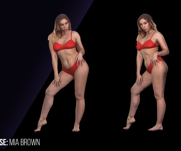 ArtStation - Raw Daily Pose | Mia Brown Underwear | Resources
