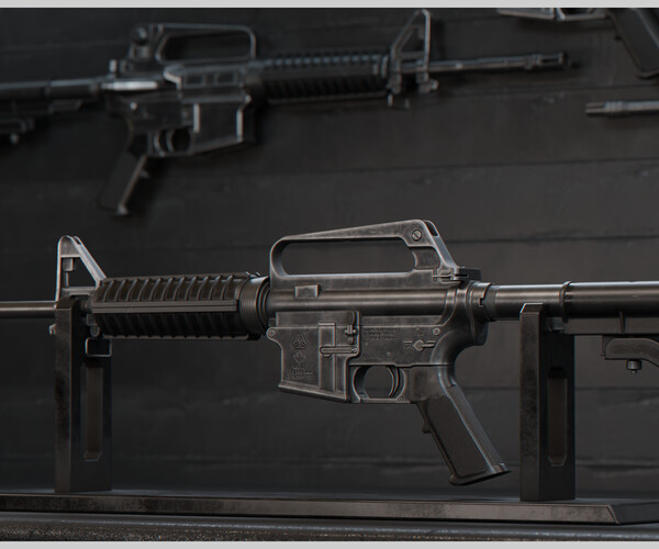 ArtStation - Colt Carbines Models 723 & 727 | Game Assets