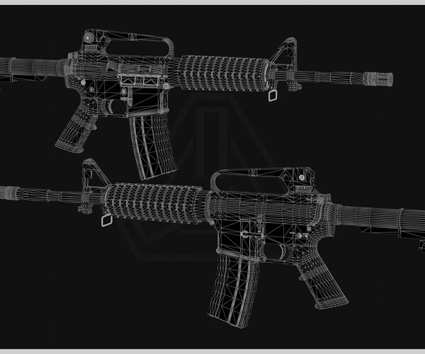 ArtStation - Colt Carbines Models 723 & 727 | Game Assets