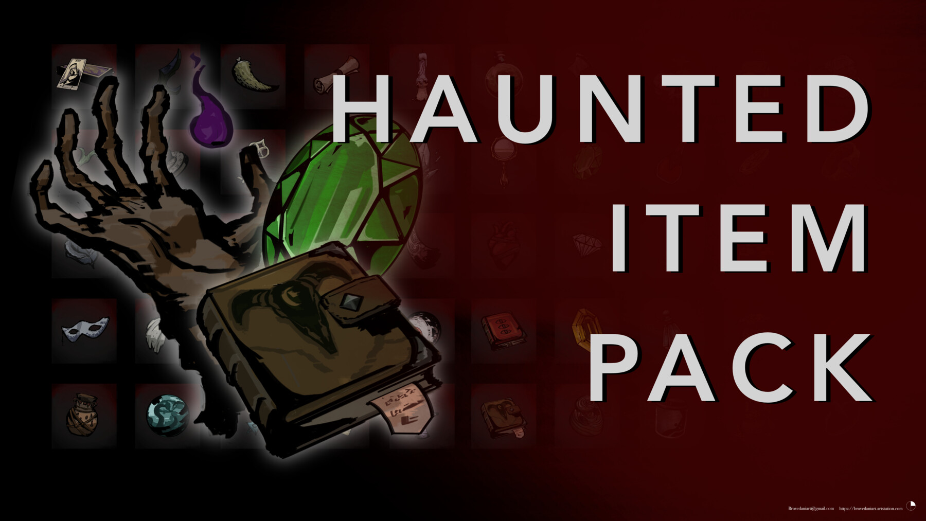 ArtStation - Haunted / Spooky / Horror / Dark fantasy Item Pack | Game ...