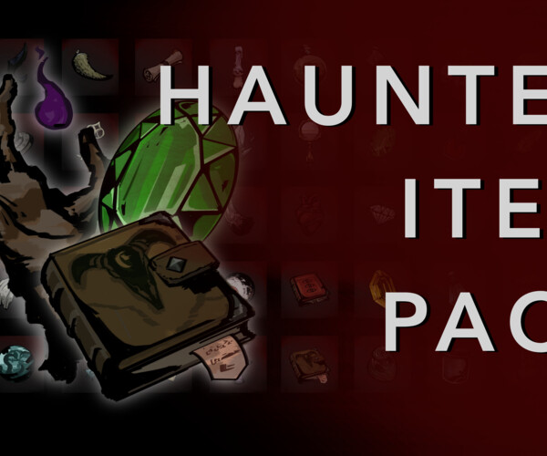 ArtStation - Haunted / Spooky / Horror / Dark fantasy Item Pack | Game ...