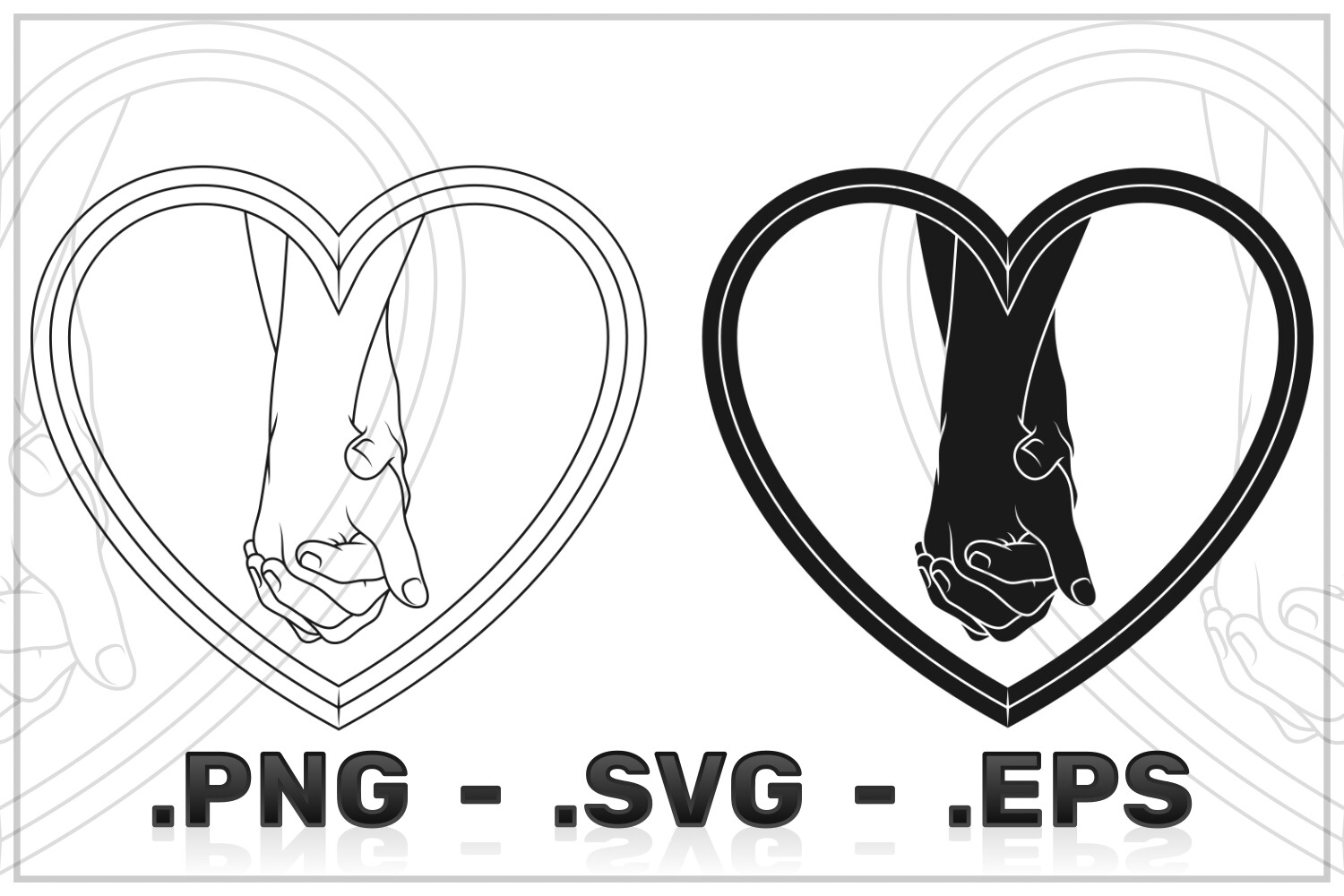 ArtStation - Vector Design Of Two Arms Inside A Heart | Artworks