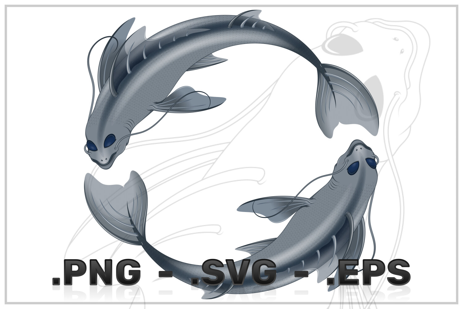 ArtStation - Mustache Fish Vector Design | Artworks