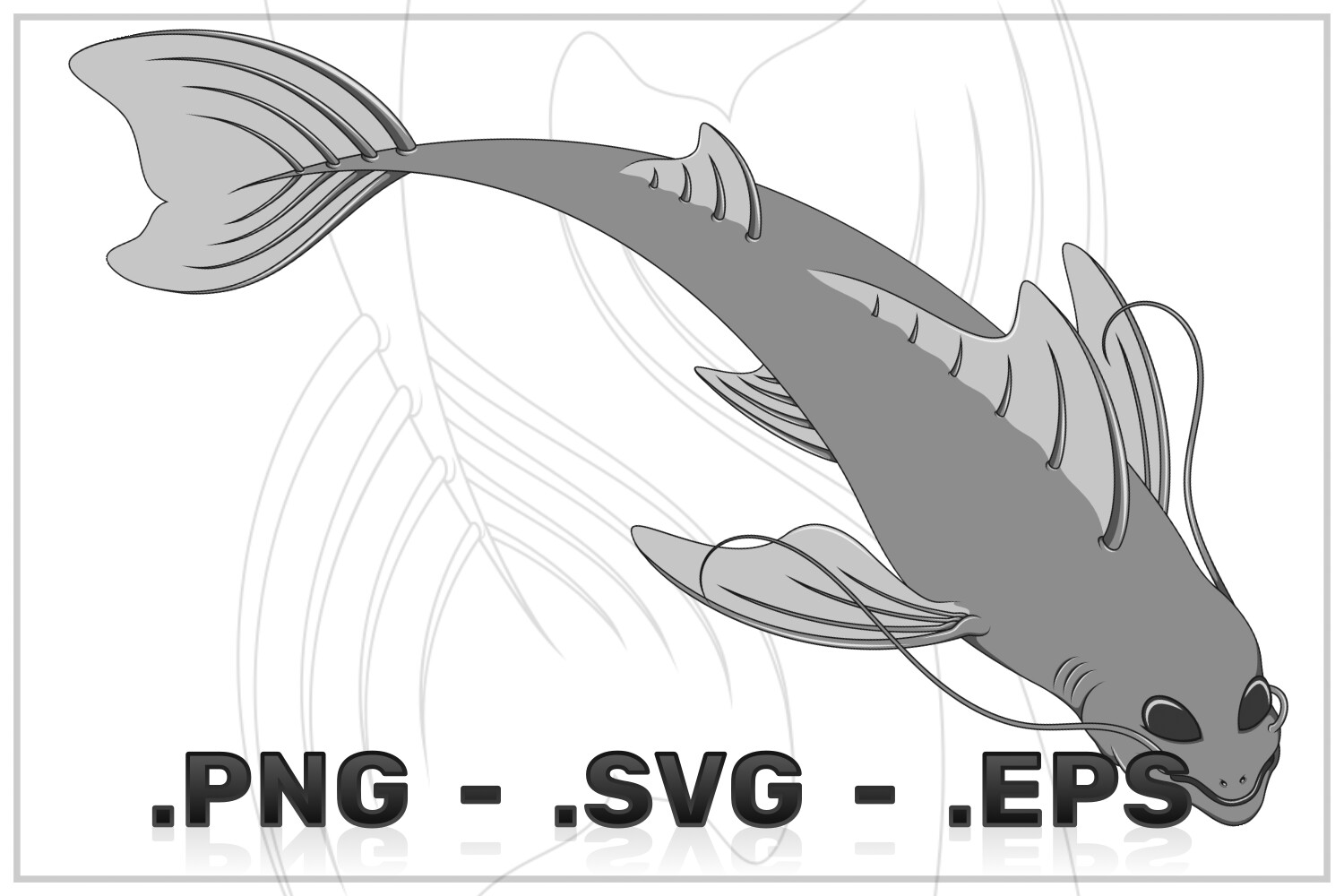 ArtStation - Mustache Fish Vector Design | Artworks