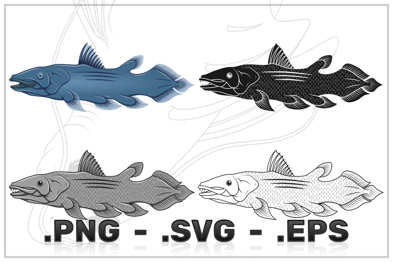 ArtStation - Mustache Fish Vector Design | Artworks