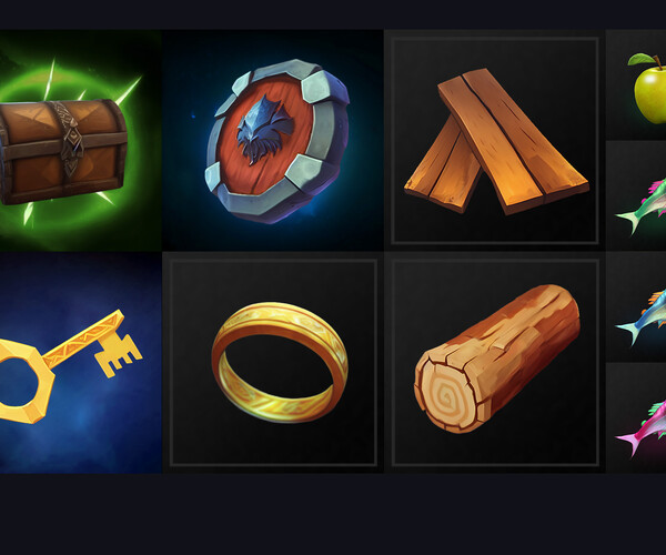 ArtStation - RPG icons starter pack | Game Assets