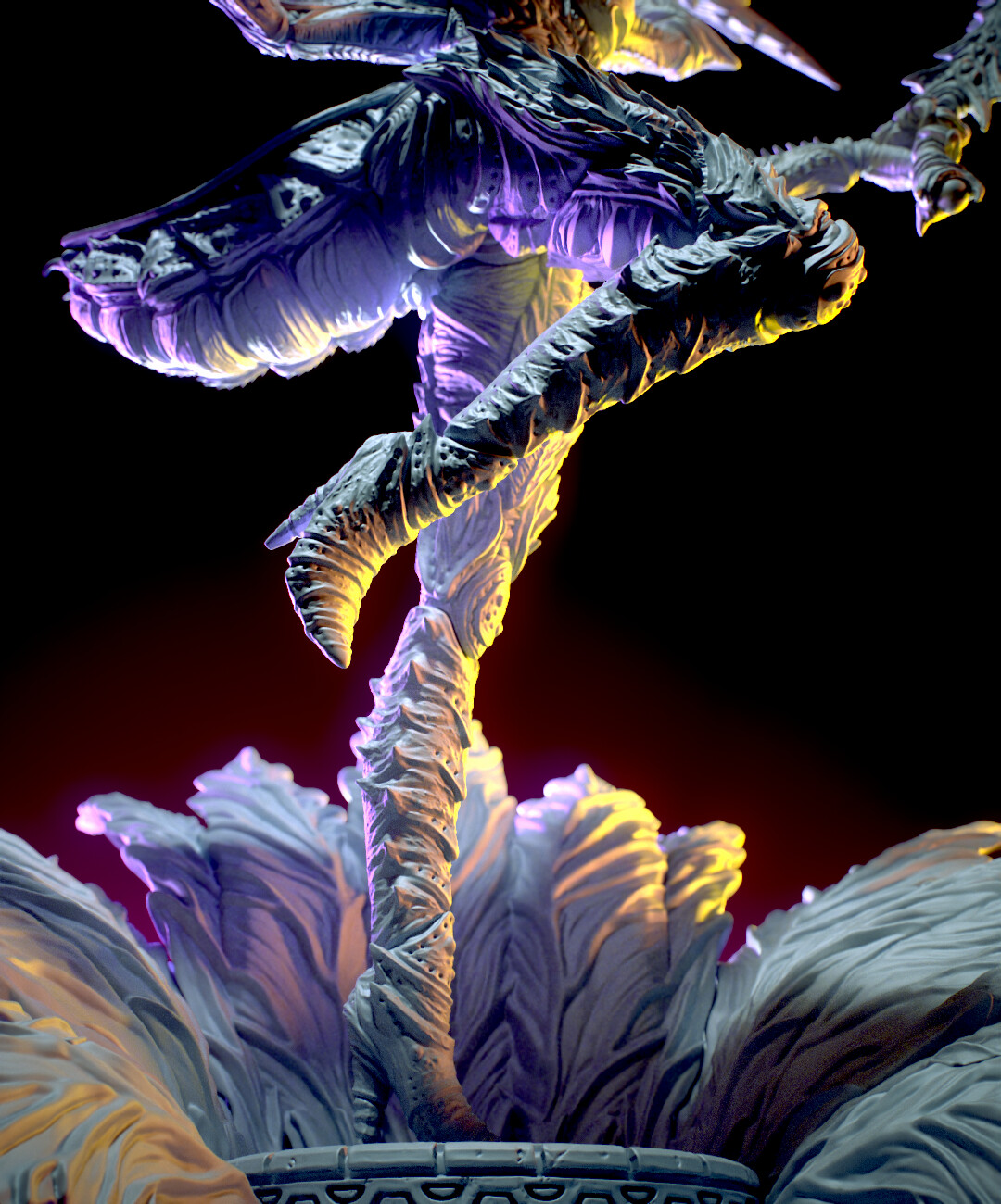 ArtStation - Mantis, insectoid blade dancer 3d print figurine | Resources