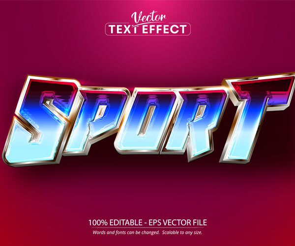 ArtStation - Sport text effect, editable Sport and team text style ...